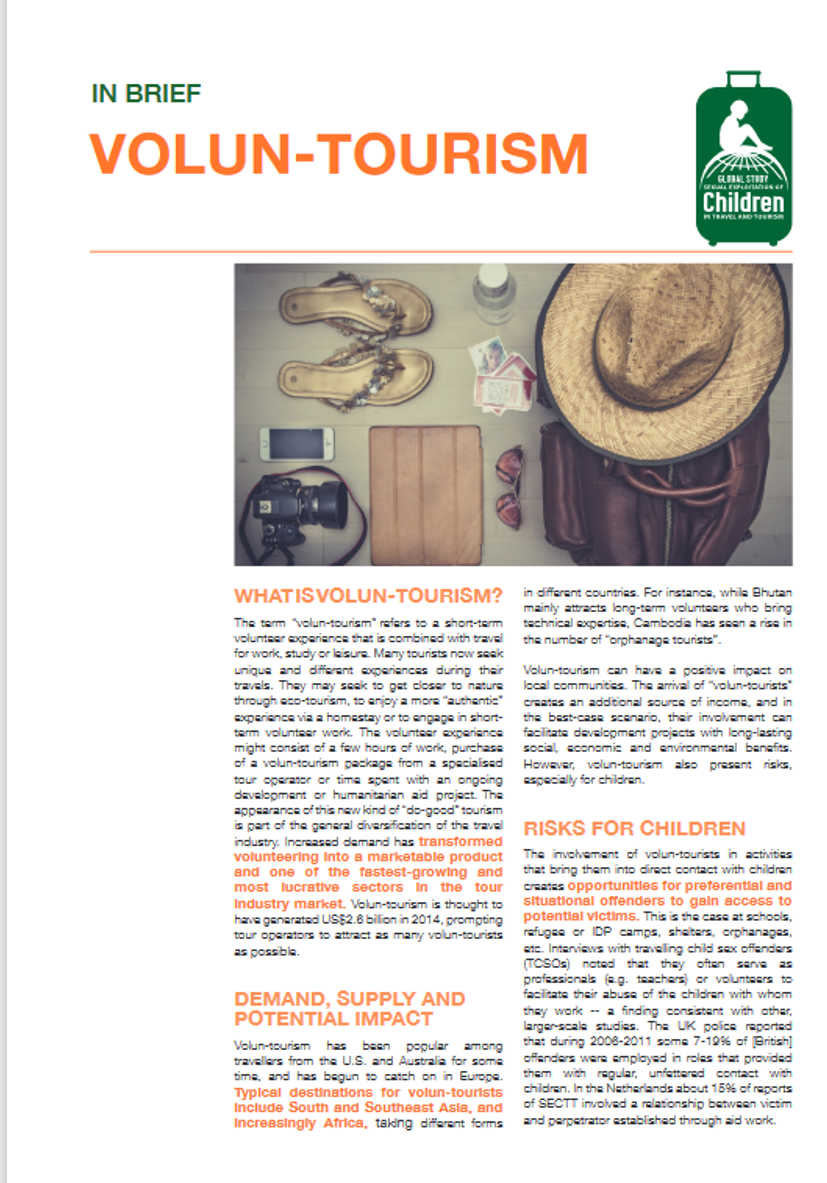 Briefing on the Sexual Exploitation of Children in Travel and Tourism ...