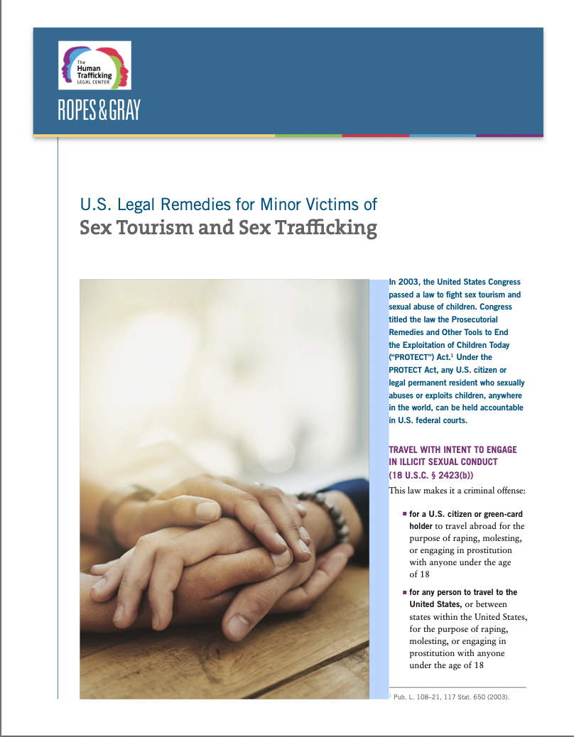 USA - Legal Remedies for Minor Victims of Sexual Exploitation - ECPAT