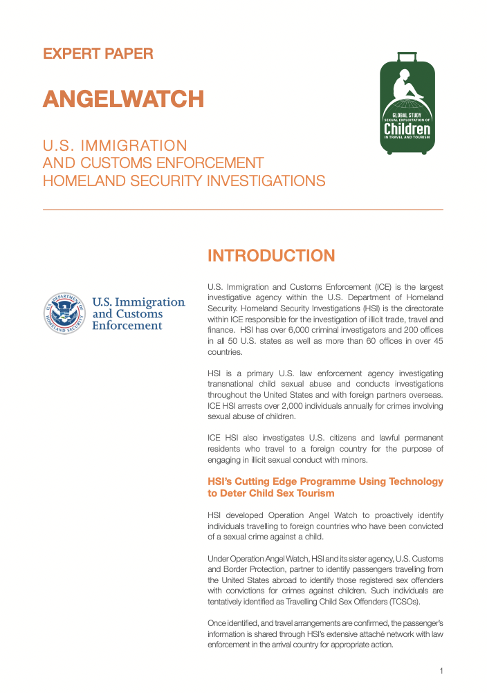 Expert Paper - Operation Angelwatch - ECPAT