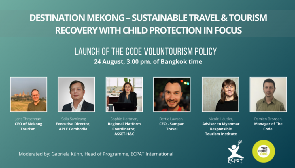 Destination Mekong – responsible and safe forms of voluntourism - ECPAT