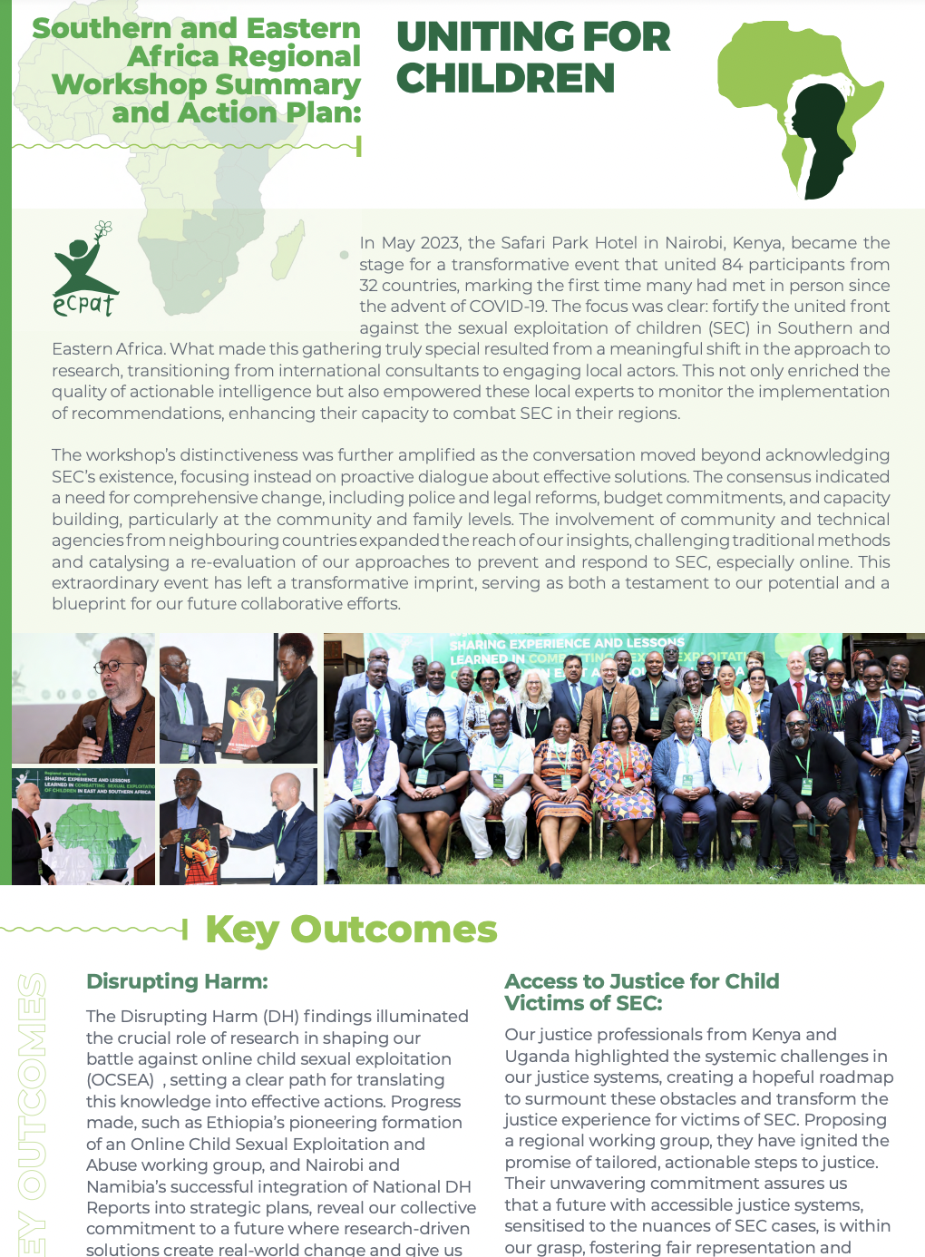 ECPAT Regional Workshop 2023: Summary and Action Plan - ECPAT